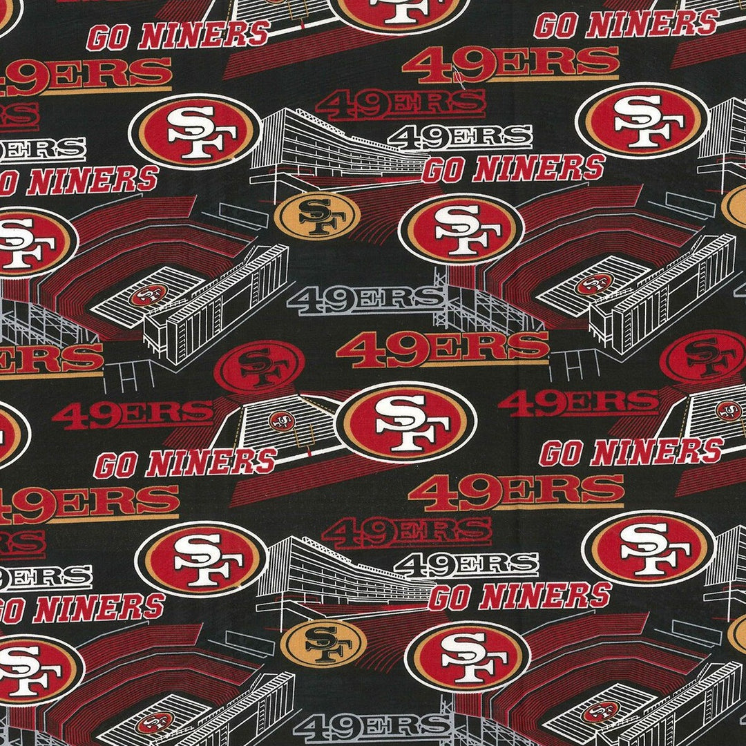 NFL San Francisco 49ers Cotton Fabric Stadium | Same Day Fabric