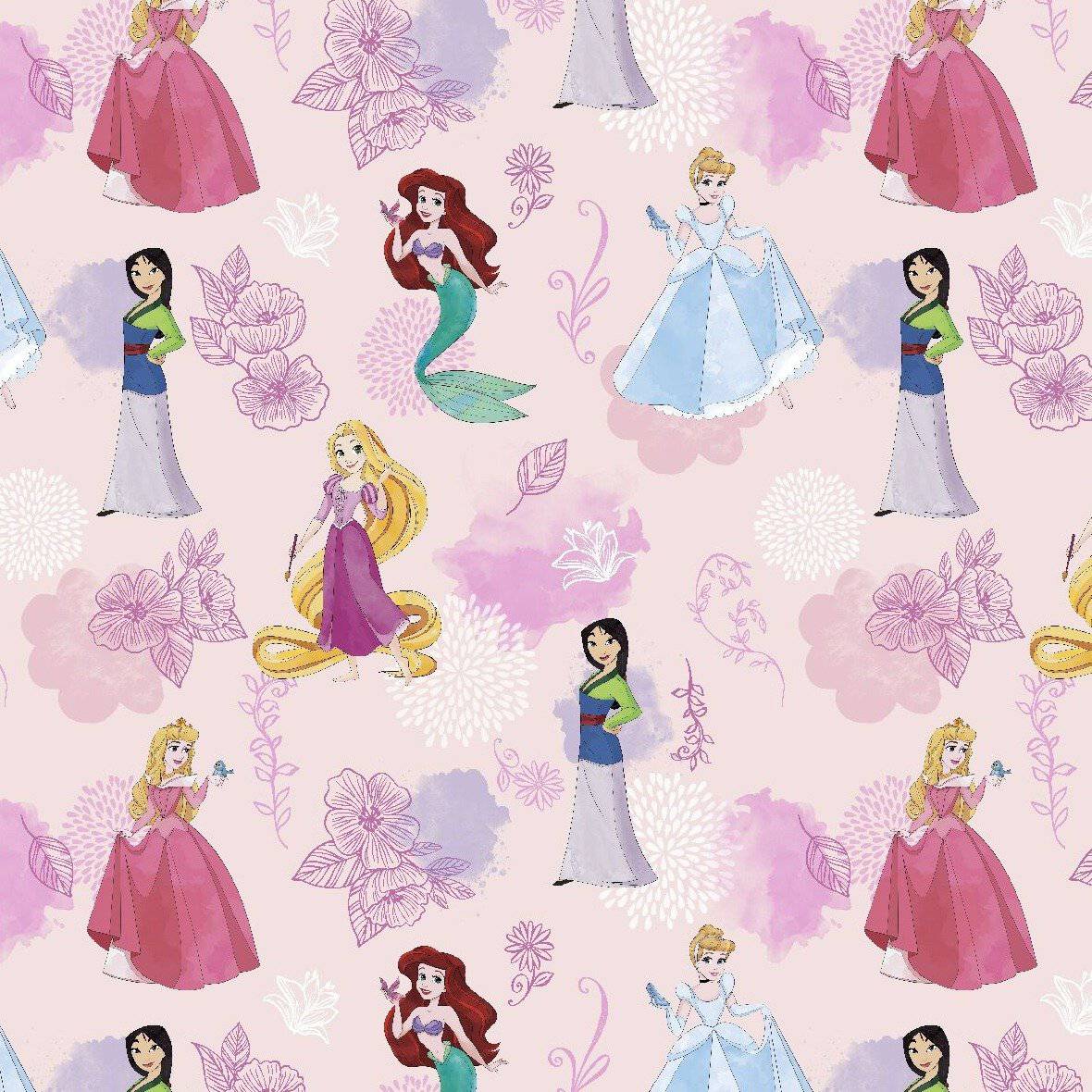 Disney Princess Toss Cotton Fabric | Same Day Fabric
