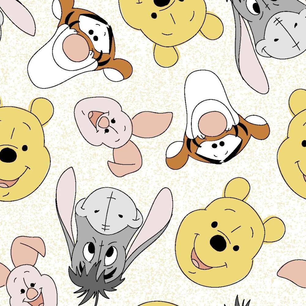 Disney Winnie The Pooh And Friends Tossed Cotton Fabric Same Day Fabric