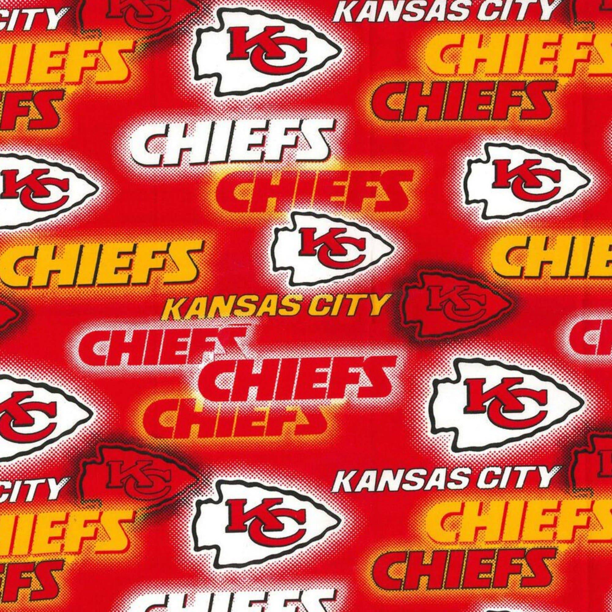NFL Kansas City Chiefs Cotton Fabric Dot | Same Day Fabric